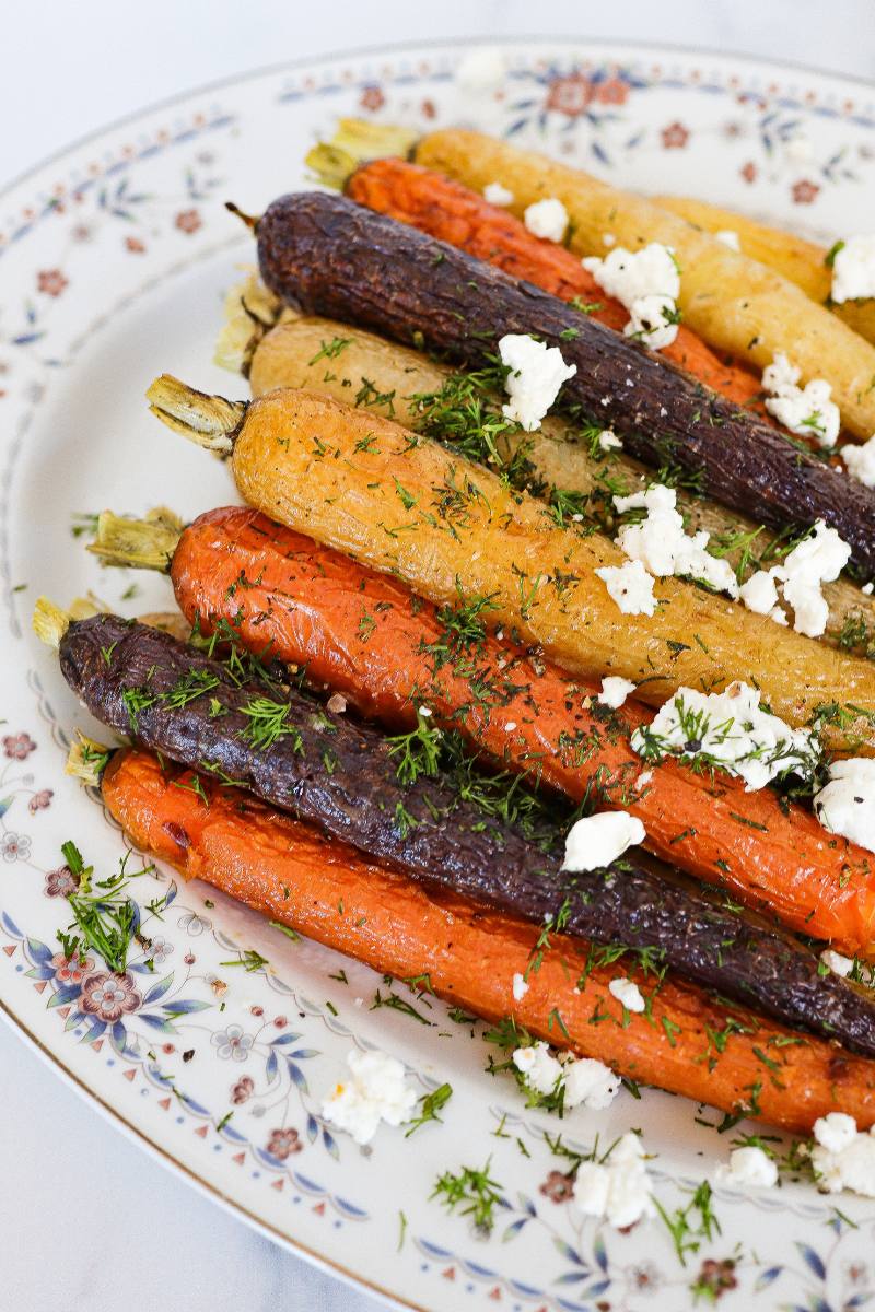 Tender Oven Roasted Dill Carrots