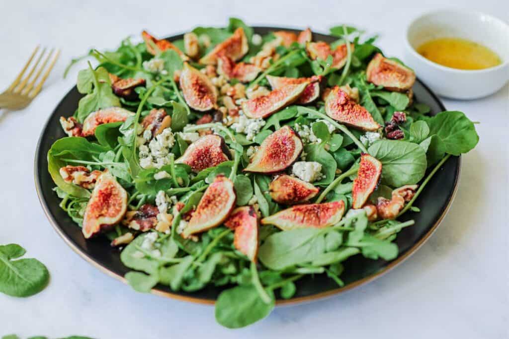 Roasted Fig Salad with Honey Vinaigrette